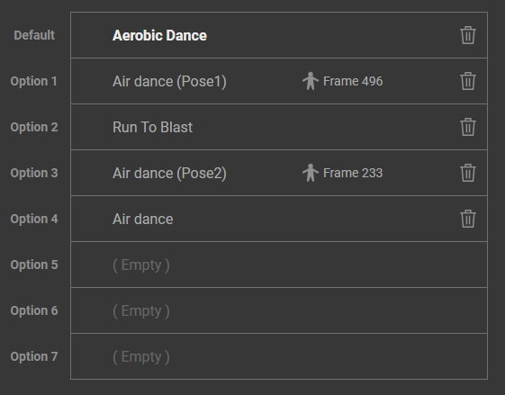 Rearranging the Motion List